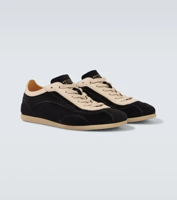 Brunello Cucinelli Suede Sneakers - Black