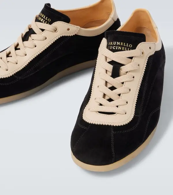 Brunello Cucinelli Suede Sneakers - Black