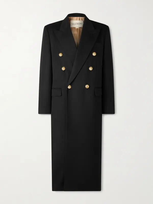 Valentino Garavani Double-breasted Virgin Wool Coat
