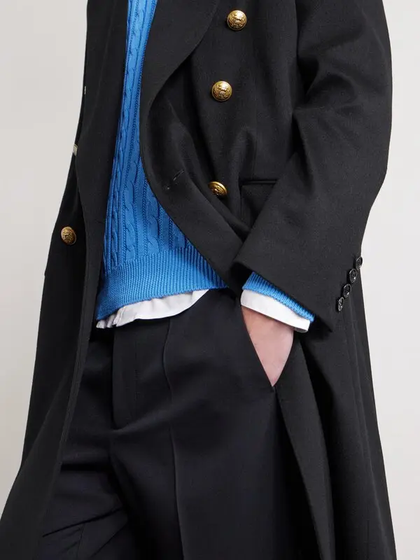 Valentino Garavani Double-breasted Virgin Wool Coat
