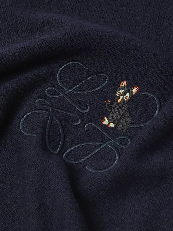 Loewe Embroidered Wool-blend Sweater