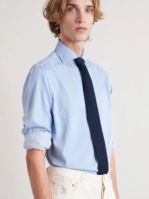 Brunello Cucinelli 6cm Knitted Silk Tie