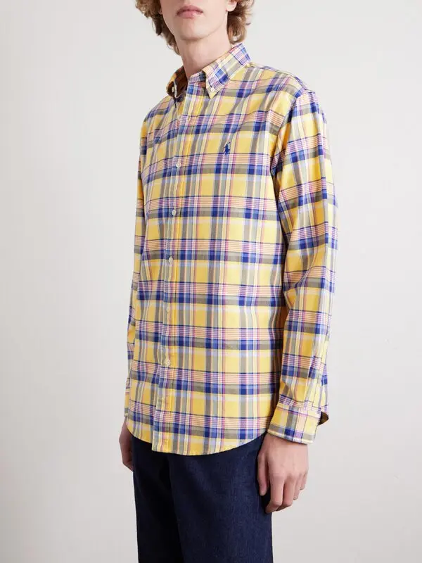 Polo Ralph Lauren Checked Cotton Shirt - Yellow