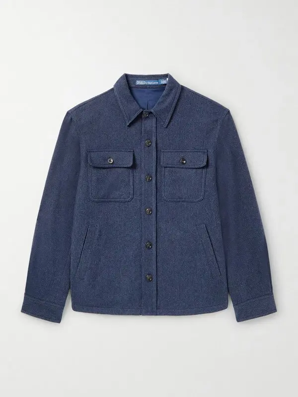 Polo Ralph Lauren Herringbone Wool-blend Overshirt