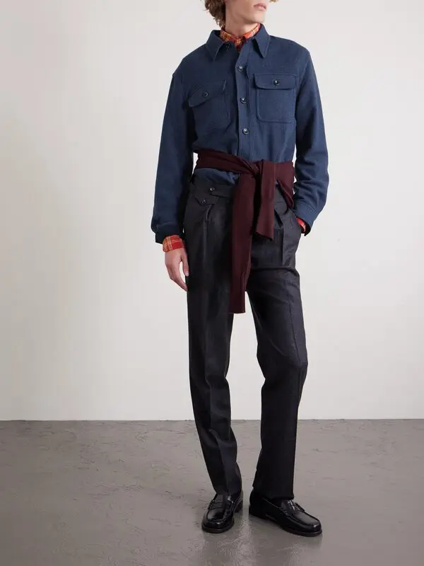 Polo Ralph Lauren Herringbone Wool-blend Overshirt
