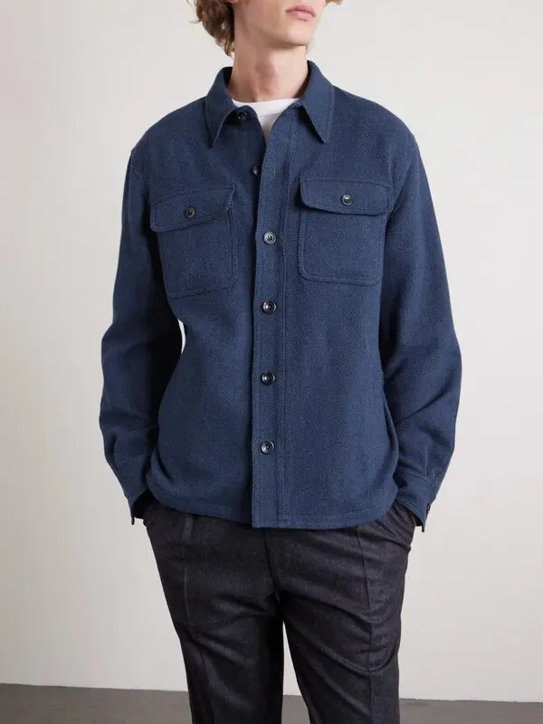 Polo Ralph Lauren Herringbone Wool-blend Overshirt