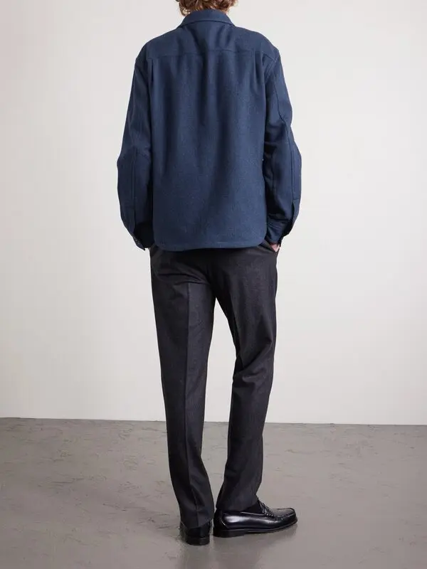 Polo Ralph Lauren Herringbone Wool-blend Overshirt