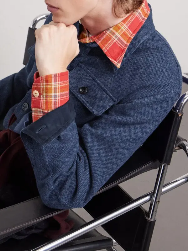 Polo Ralph Lauren Herringbone Wool-blend Overshirt