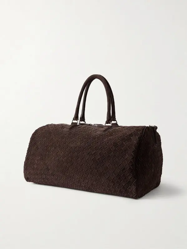 Officine Creative Woven Suede Holdall