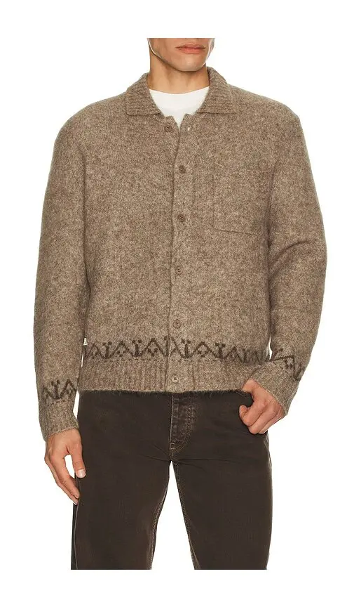 PERCIVAL Collared Knit Cardigan