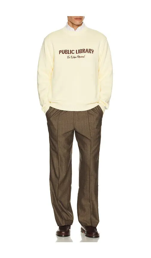 PERCIVAL Public Library Knitted Crew Jumper