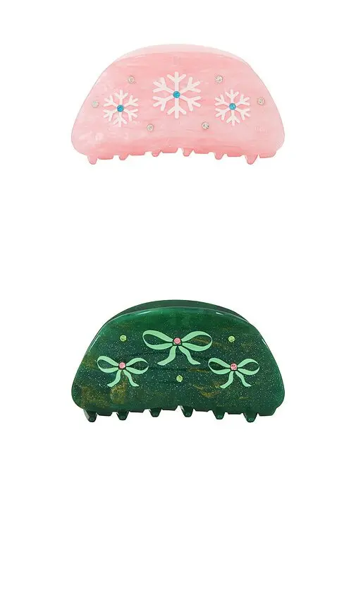FRASIER STERLING Winter Wonderland Crystal Claw Clip Set