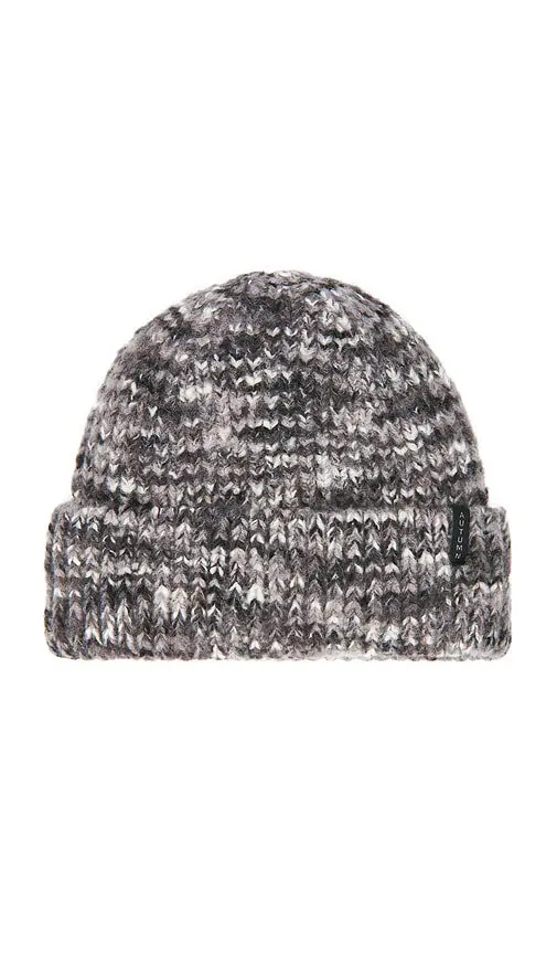 AUTUMN Marbled Knit Beanie - Black