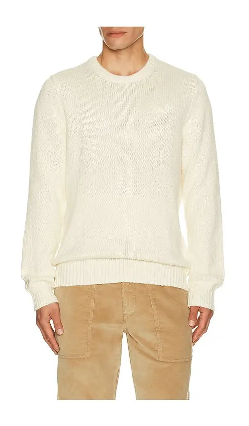Faherty Brand Heirloom Crew Neck Sweater - Bone