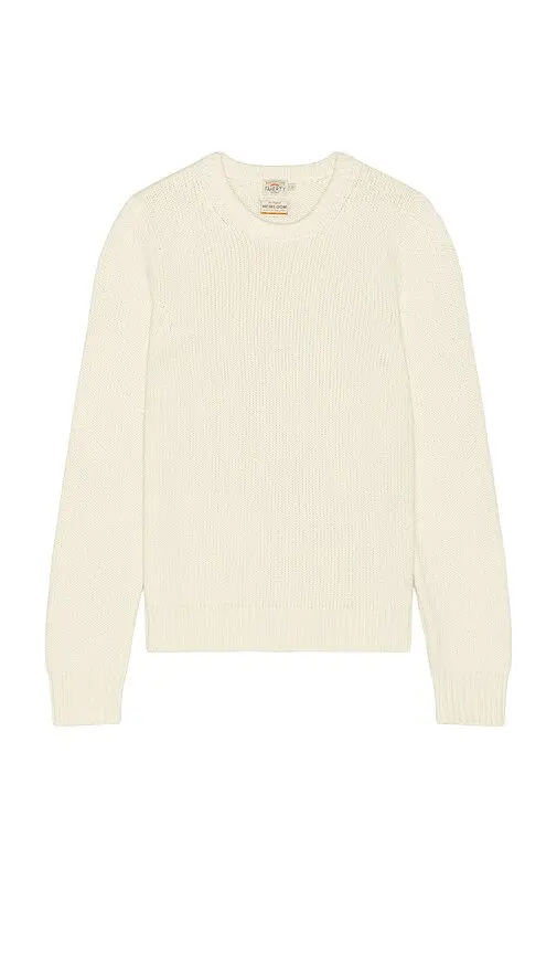 Faherty Brand Heirloom Crew Neck Sweater - Bone