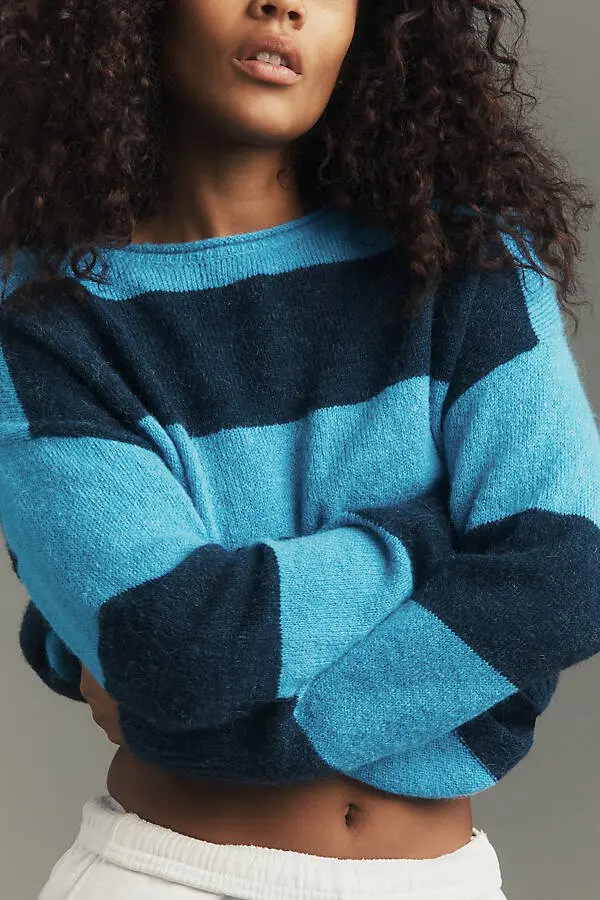 Sundry Striped Pullover Sweater