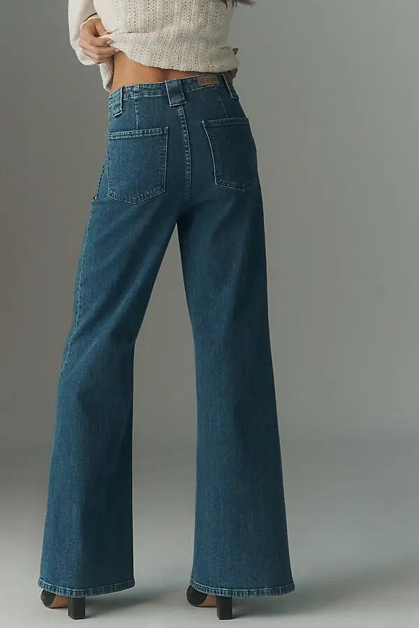LE JEAN Joni High-rise Flare Jeans