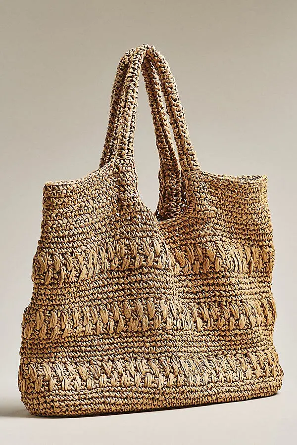 L*Space Changing Tides Raffia Bag