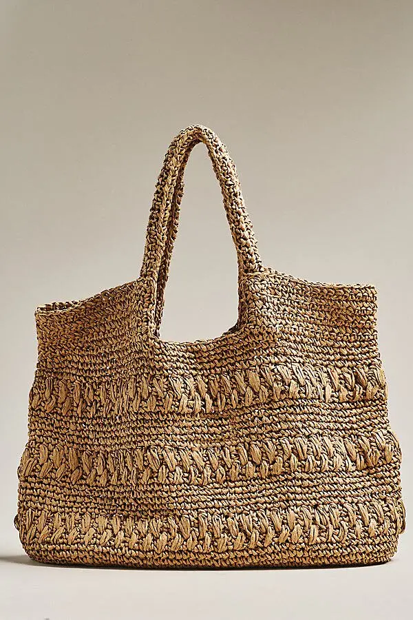 L*Space Changing Tides Raffia Bag