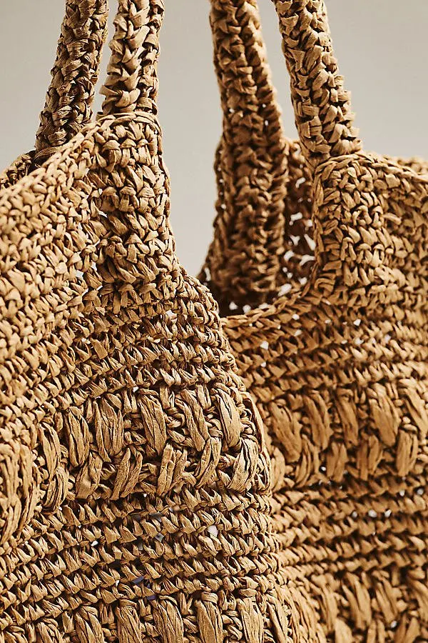 L*Space Changing Tides Raffia Bag