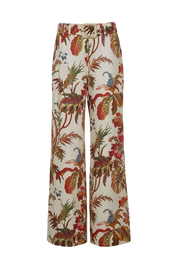 Cara Cara Mayflower Printed Pants - Fauna Floral Ivory