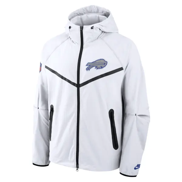 Nike Buffalo Bills Rivalries Collection Nfl Full-zip Jacket - White