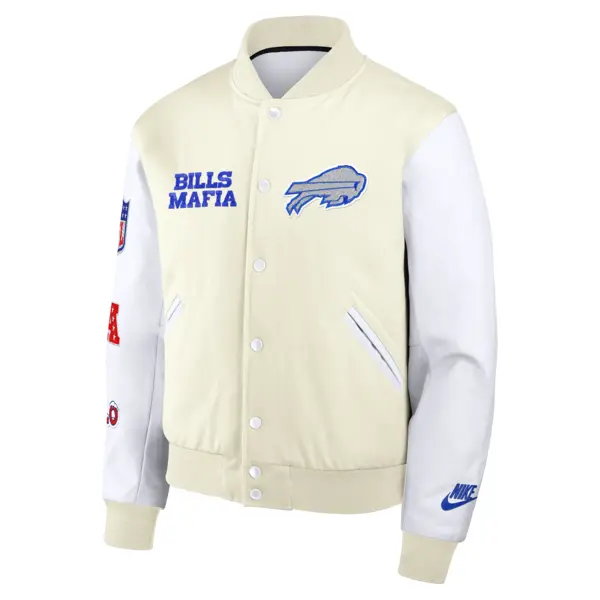 Nike Buffalo Bills Rivalries Collection Nfl Varsity Jacket - Brown