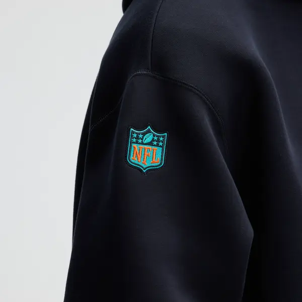 Nike Miami Dolphins Rivalries Collection Oversized Tech Fleece Nfl Pullover Hoodie - Blue