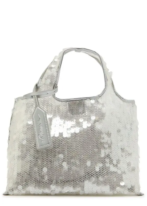 3.1 Phillip Lim Mini Market Sequin-embellished Mesh Tote Bag