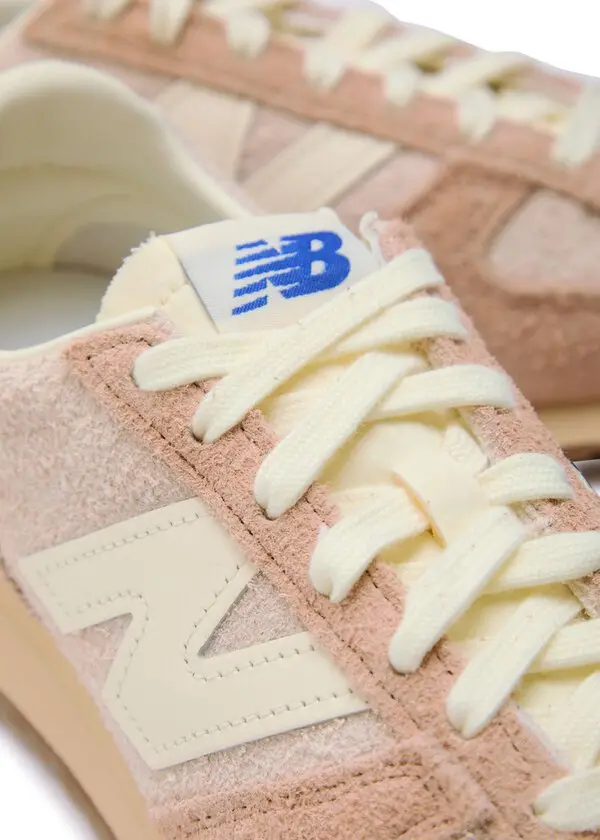 NEW BALANCE 471 Panelled Brushed Suede Sneakers - Beige