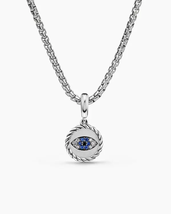 David Yurman Evil Eye Amulet - Light Blue Sapphire