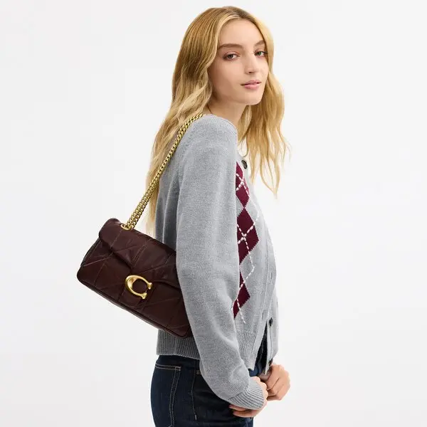 COACH Tabby Shoulder Bag 26 With Quilting - Brass/maple