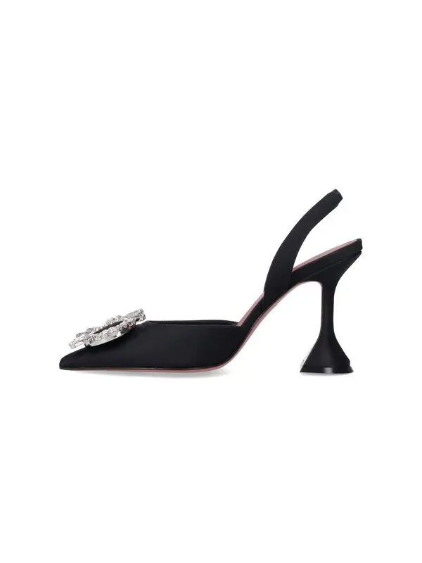 Amina Muaddi Rosie Silk Pumps