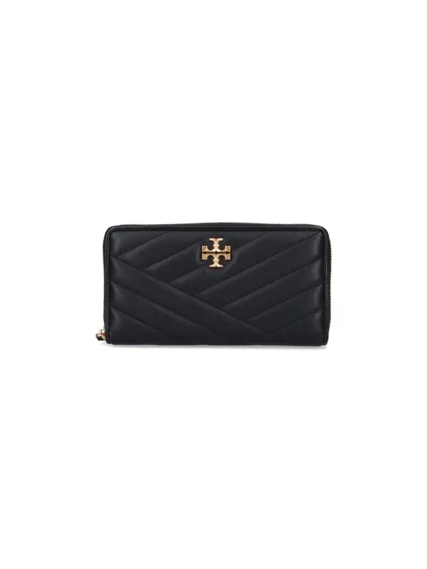 Tory Burch Continental Wallet "kira Chevron - Black