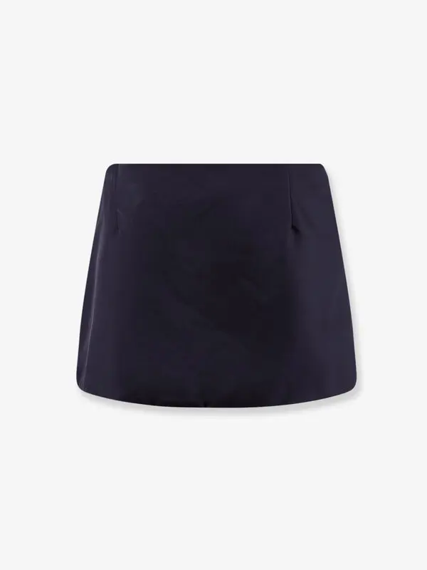 Miu Miu Recycled Polyamide Mini Skirt - Blue