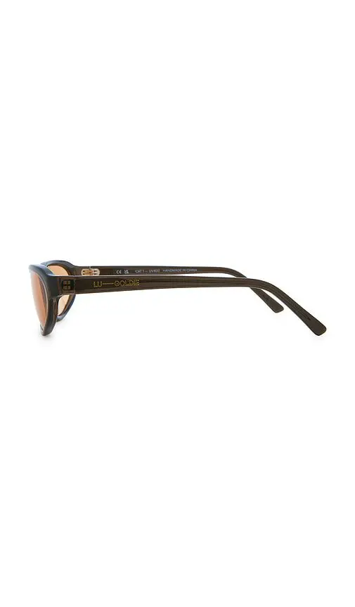 LU GOLDIE Naomi Oval Sunglasses