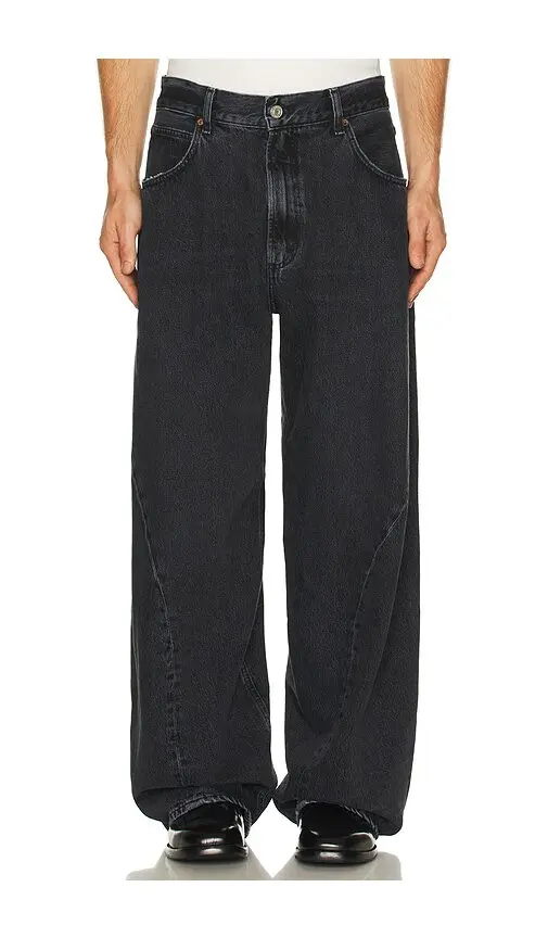 AGOLDE Twist Front Curve Jean - Black