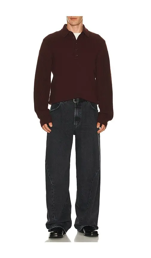 AGOLDE Twist Front Curve Jean - Black