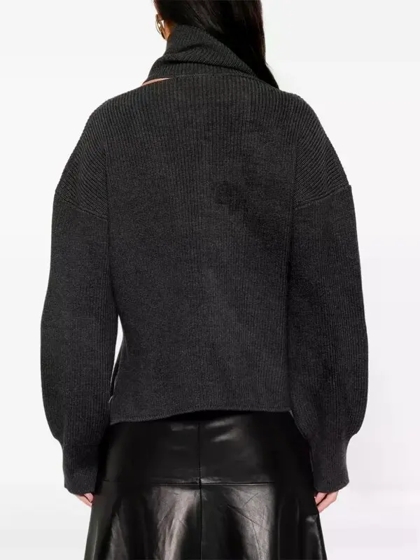 Erika Cavallini Scarf-detailed Sweater