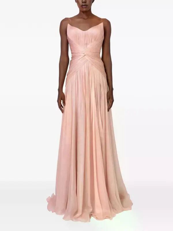 IRIS SERBAN Eleonora Strapless Maxi Dress