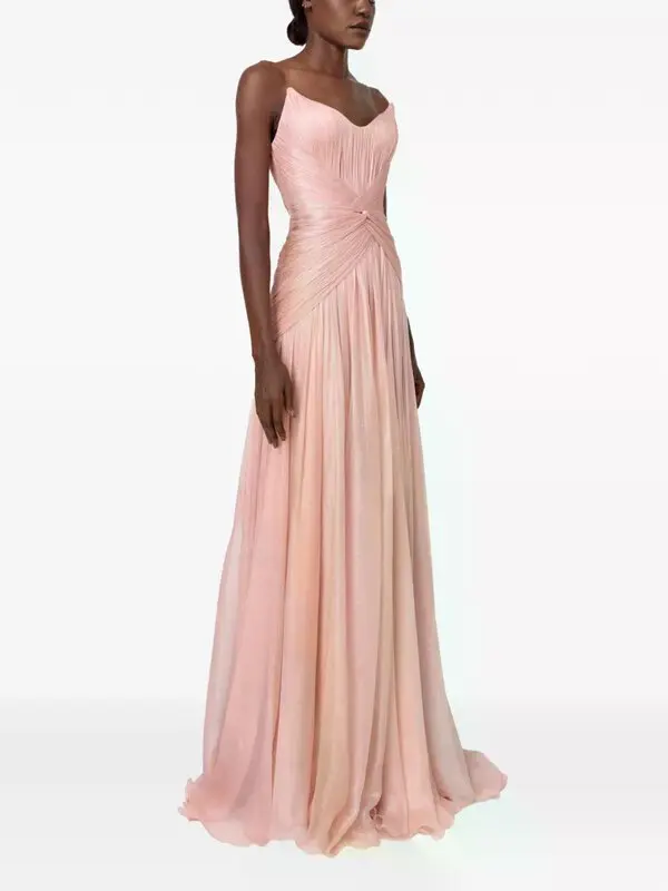 IRIS SERBAN Eleonora Strapless Maxi Dress