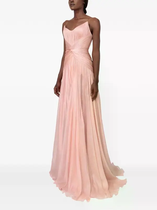 IRIS SERBAN Eleonora Strapless Maxi Dress