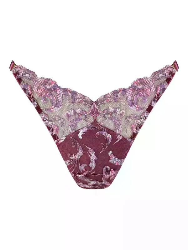 BORDELLE Siren Floral Thong - Pink