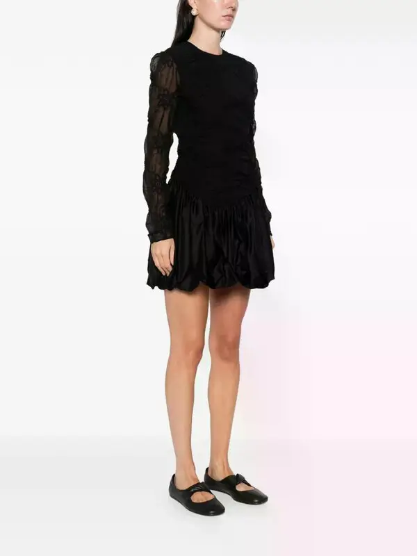 Stine Goya Smocked Mini Dress