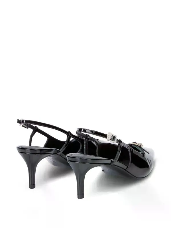Philipp Plein Pointed-toe Slingback Pumps