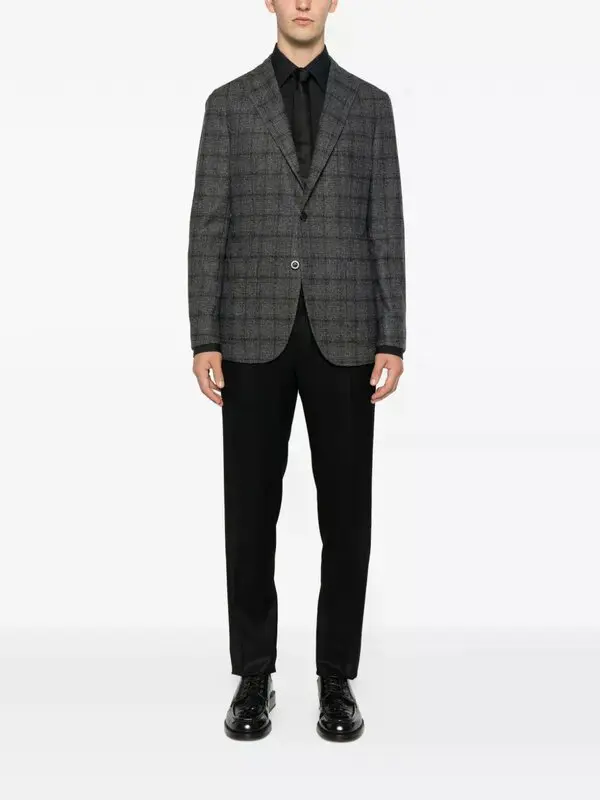 Boglioli Check-pattern Button Blazer