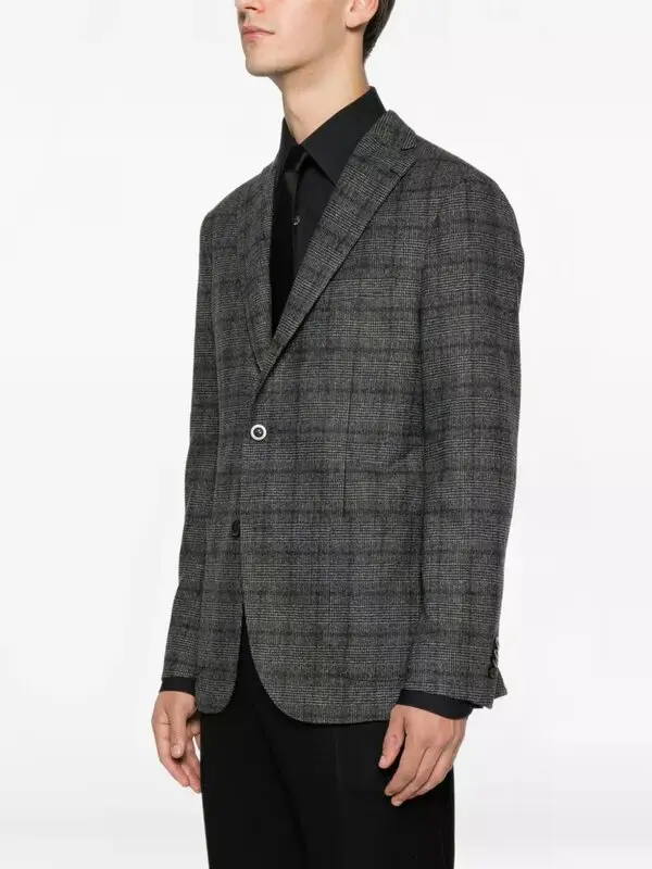 Boglioli Check-pattern Button Blazer