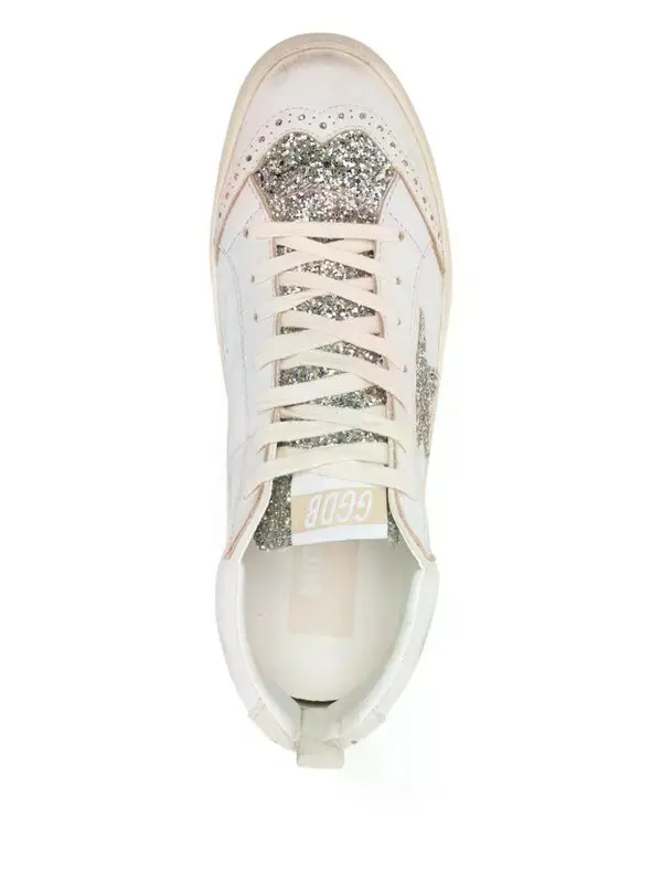 GOLDEN GOOSE Mid-star Glitter Sneakers