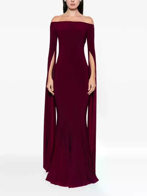 Norma Kamali Long-sleeve Maxi Dress