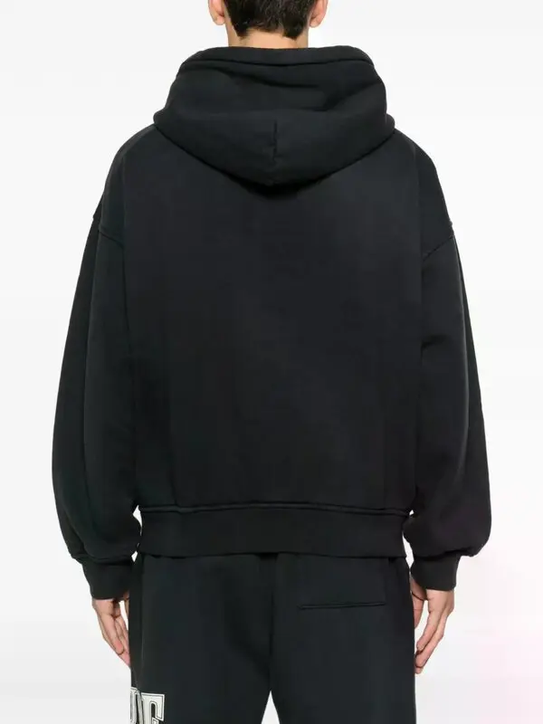 Rhude Zip-front Hoodie - Black